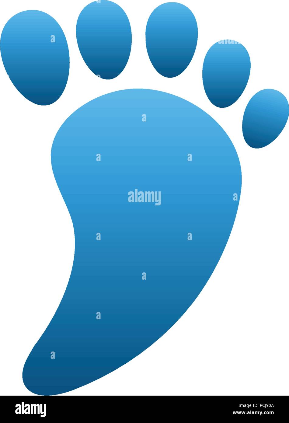 Abstract foot palm icon template vector eps10 Stock Vector Image & Art ...