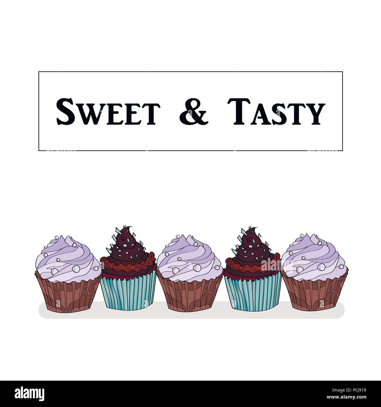 Hand drawn calligraphy lettering bakery hi-res stock photography and ...
