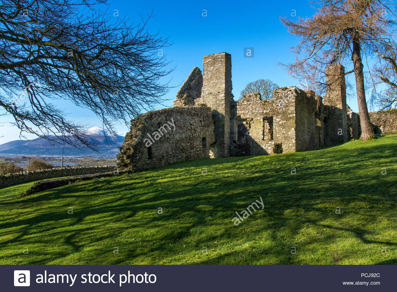 Dundrum Castle County Down Northern Stock Photos & Dundrum Castle ...