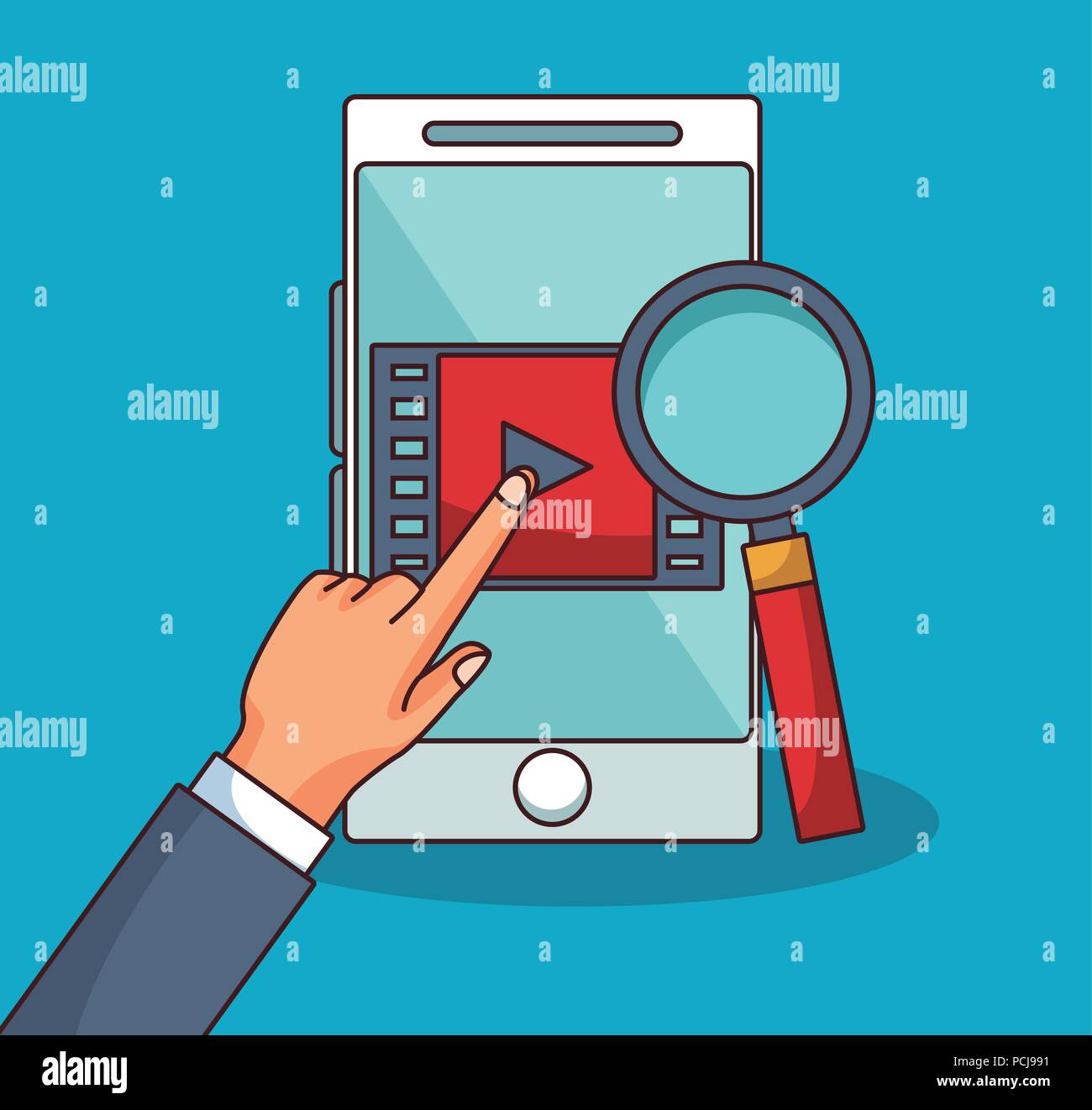 Social media technology Stock Vector Image & Art - Alamy