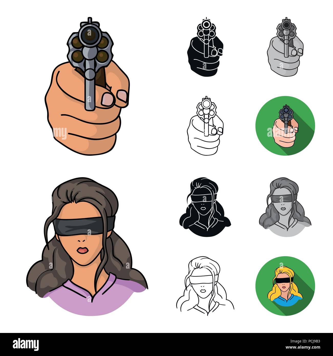 Crime and Punishment cartoon,black,flat,monochrome,outline icons in set ...