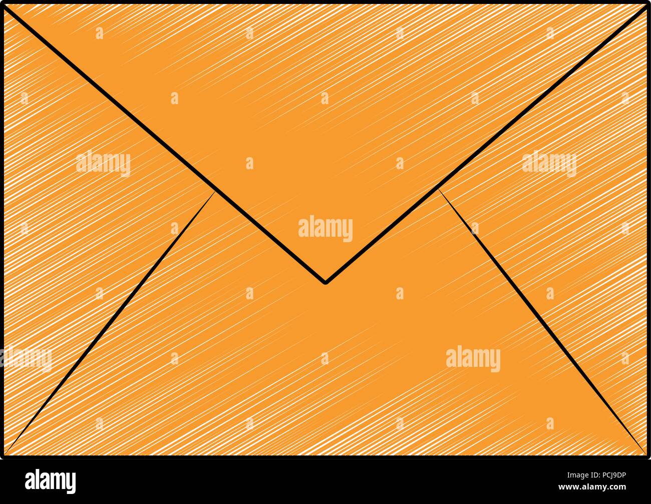 Envelope mail symbol scribble Stock Vector Image & Art - Alamy