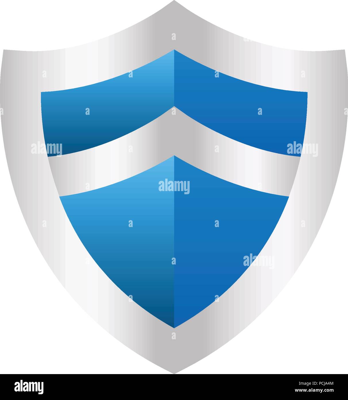 Silver shield Stock Vector Images - Alamy