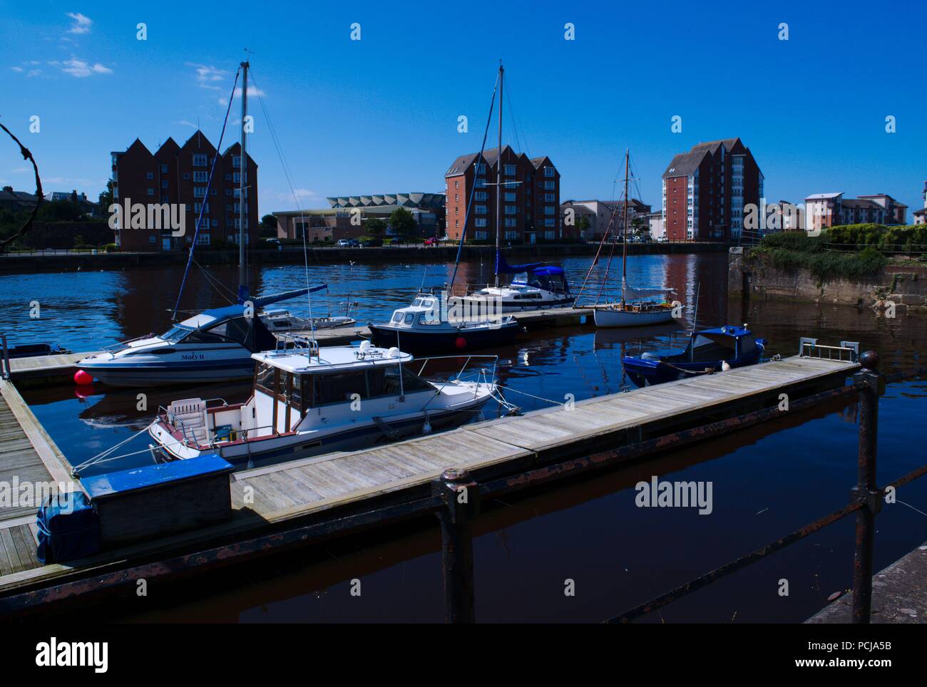 Yacht haven at Ayr Harbour Stock Photo - Alamy