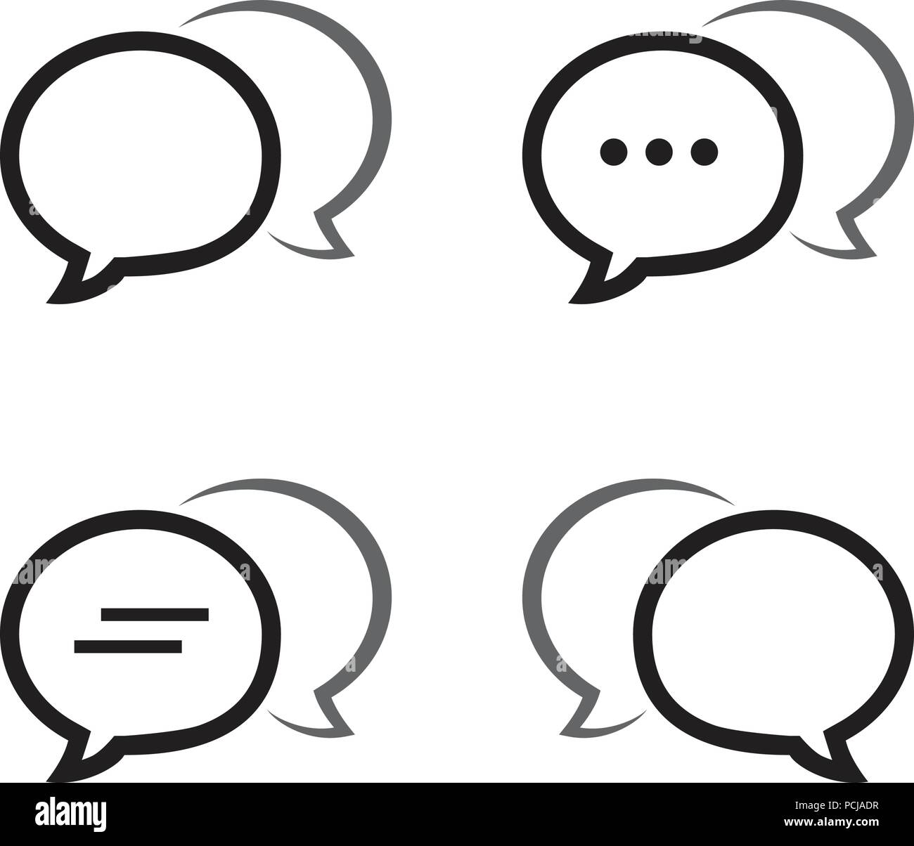 Chat outline Cut Out Stock Images & Pictures - Alamy