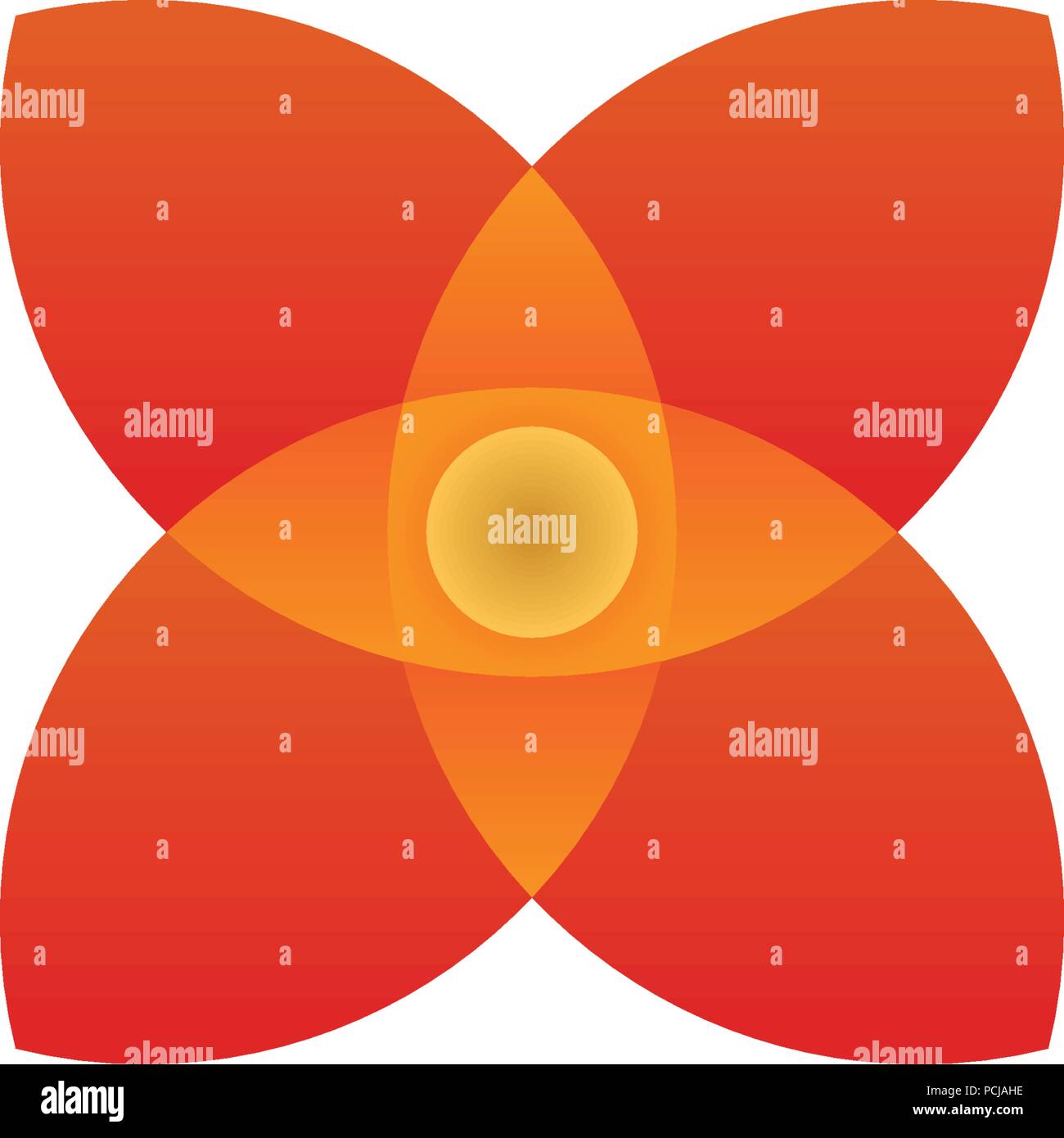 Red gradient flower Stock Vector Images - Alamy