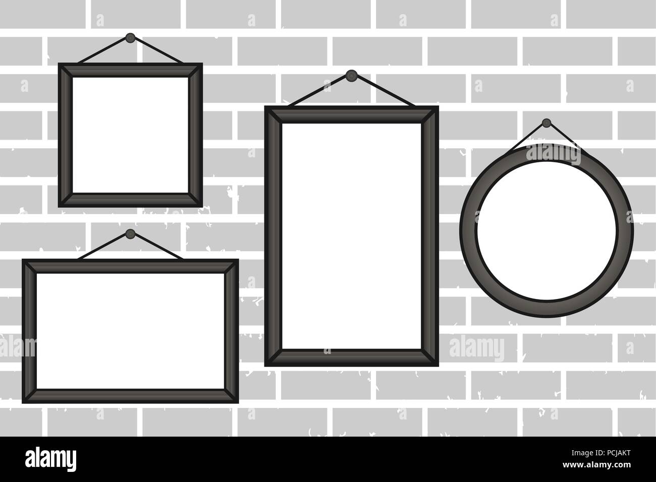 Brick and wood texture of wall Stock Vector Images - Alamy