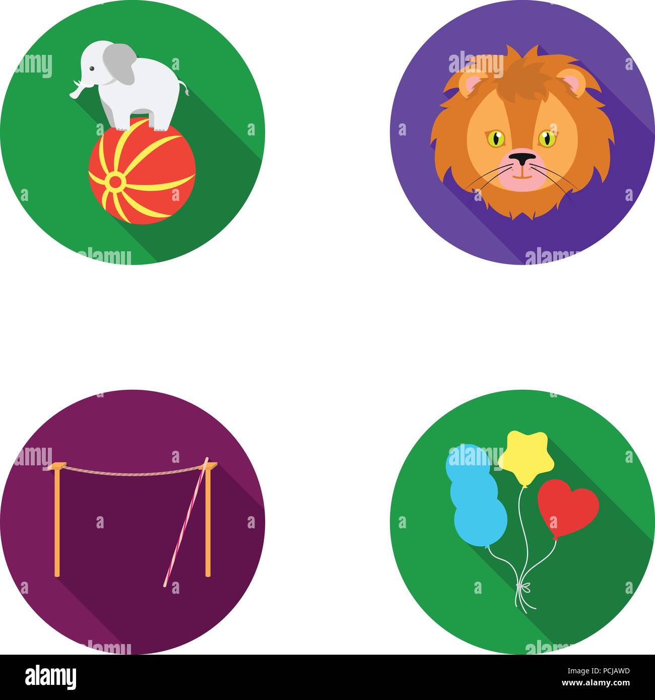 arena,art,ball,balls,circus,collection,colored,crossbeam,elephant,flat ...