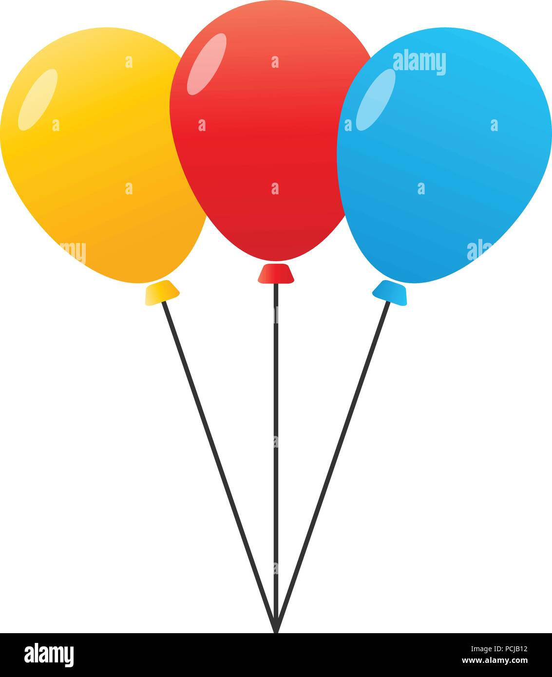 3 balloons Stock Vector Images - Alamy