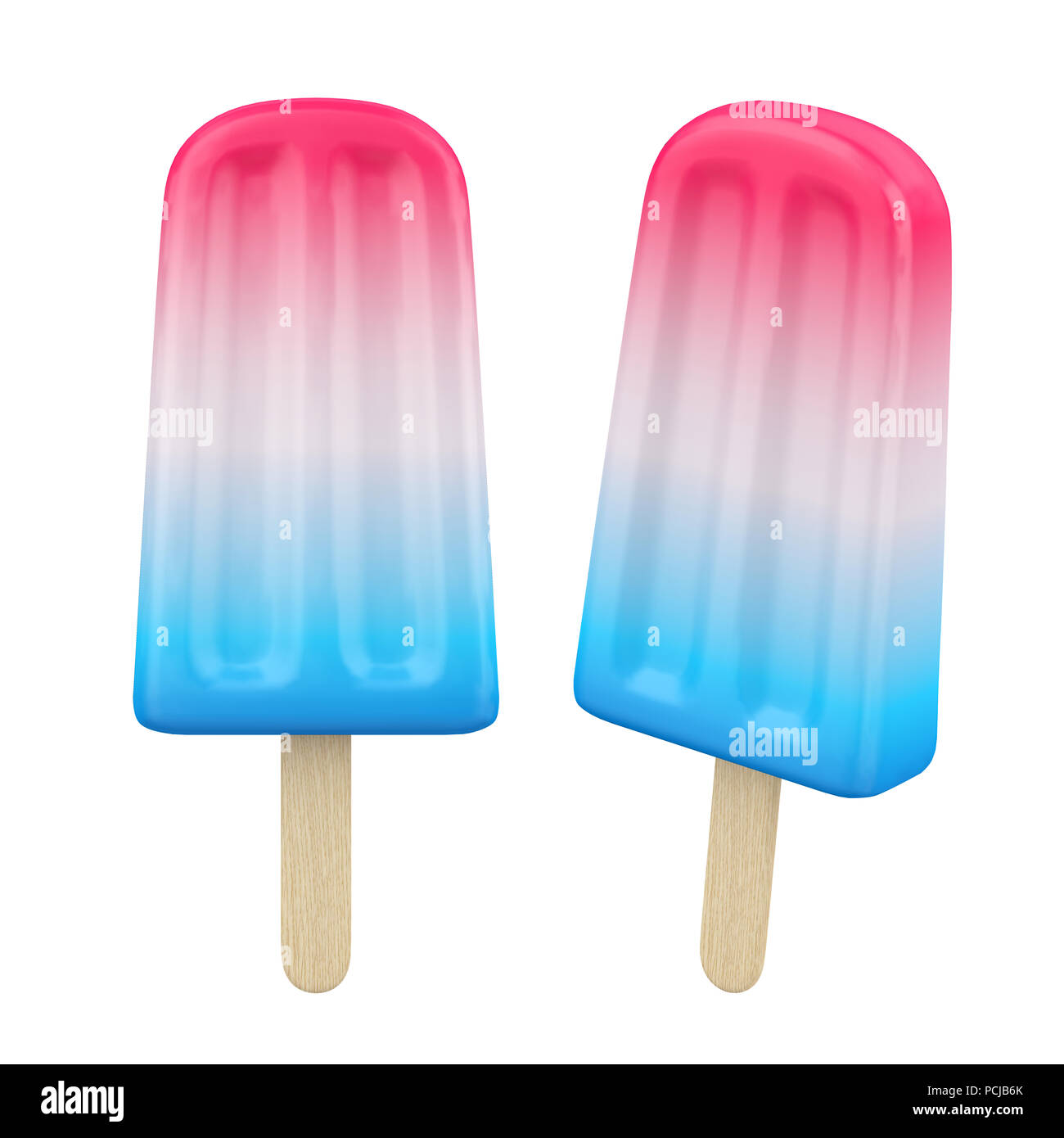 Ice Cream Pop Isolated Stock Photo - Alamy
