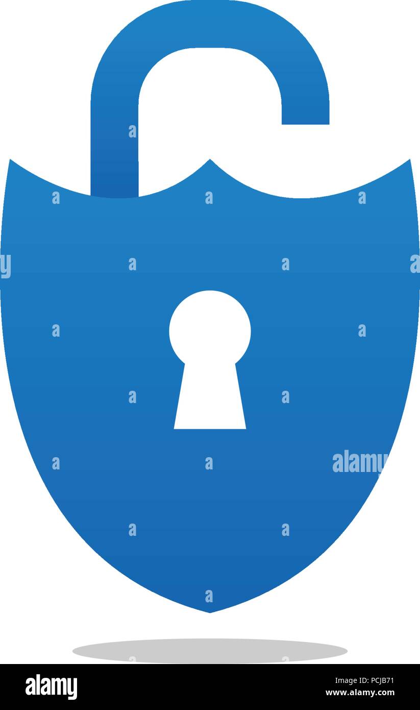 Padlock logo hi-res stock photography and images - Alamy