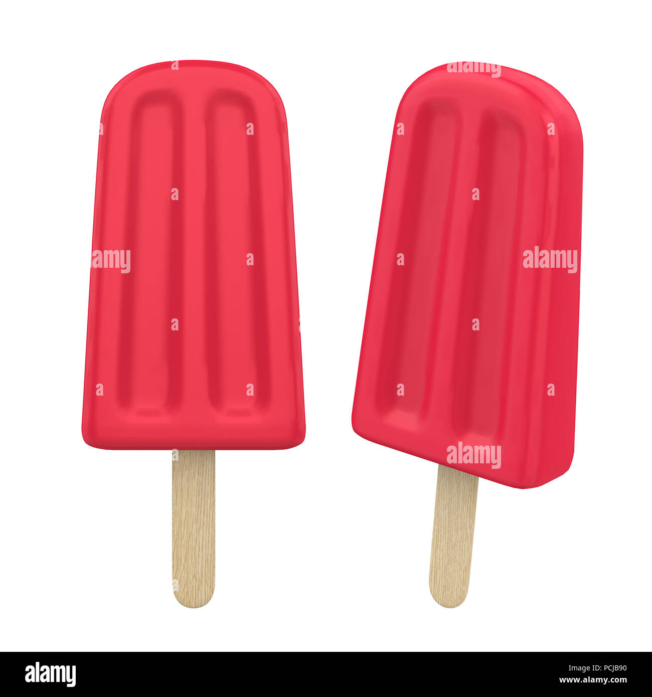 Ice Cream Pop Isolated Stock Photo - Alamy