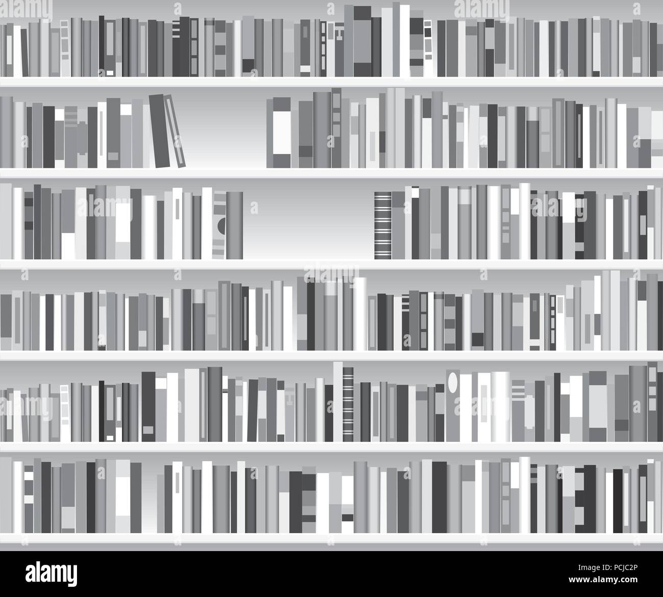 vector illustration of modern bookshelf Stock Vector Image & Art - Alamy