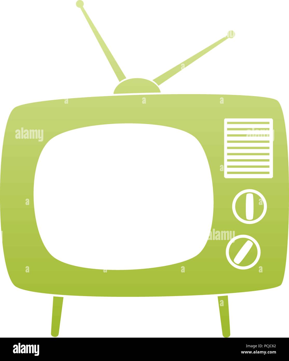 Tv screen green screen Stock Vector Images - Alamy