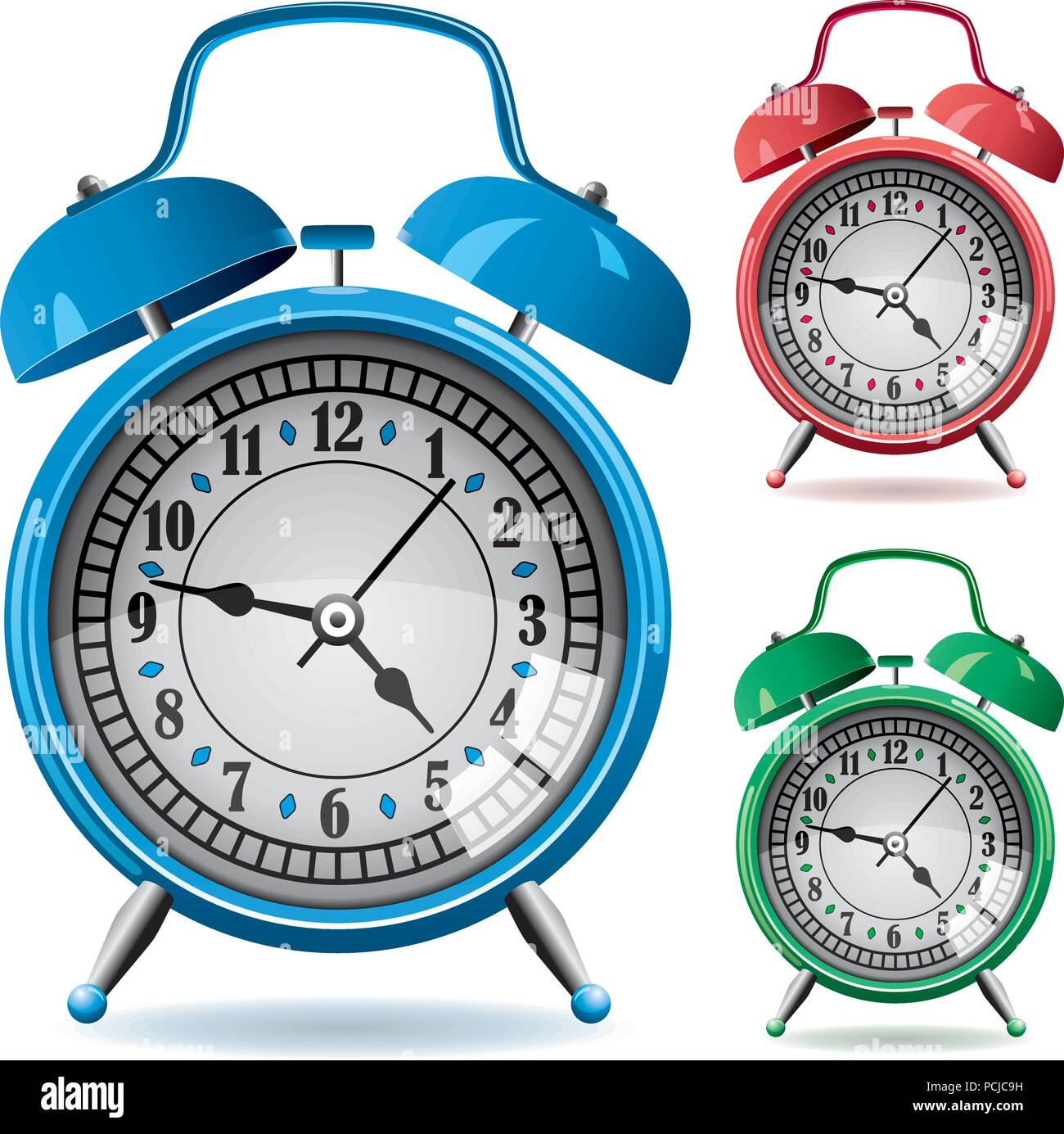 Vintage clocks Stock Vector Images - Alamy