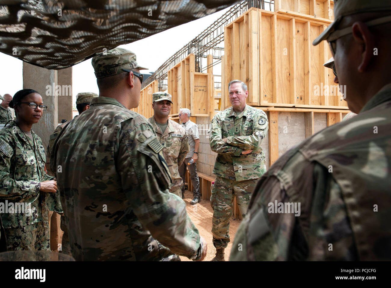 U.S. Army Maj. Gen. James Craig, center, commander, Combined Joint Task ...