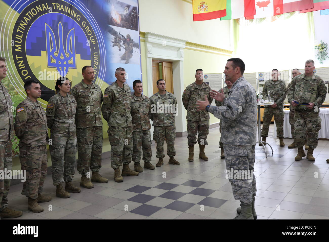The Chief of the National Guard Bureau speaks to members of the 27th ...
