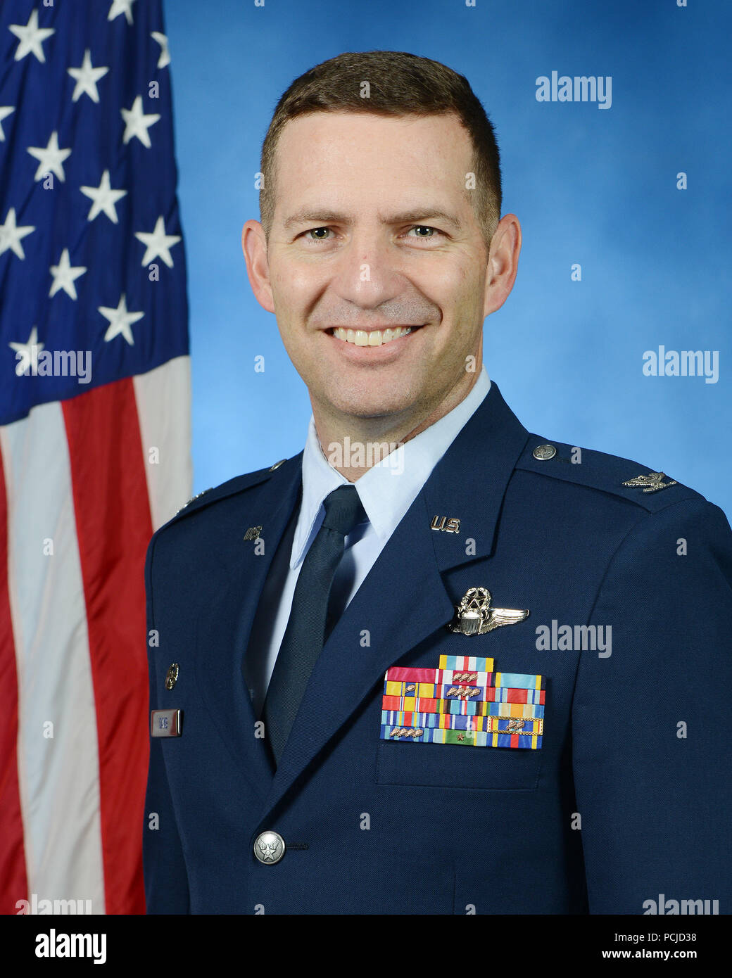 U.S. Air Force Col. Robert Davis poses for a photo at Joint Base ...