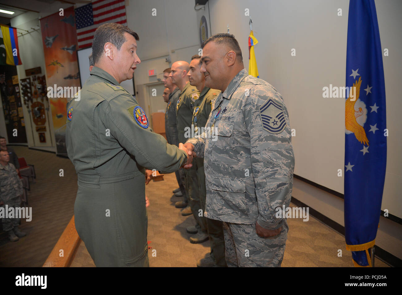 The Commander of the Colombian Air Force, General Carlos Eduardo Bueno ...