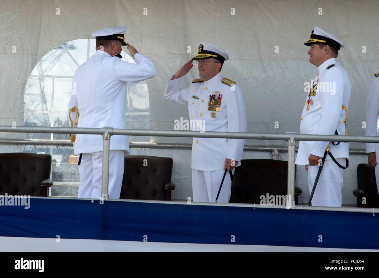 NORFOLK, Va. (Aug. 1, 2018) Capt. Martin Muckian, the incoming ...