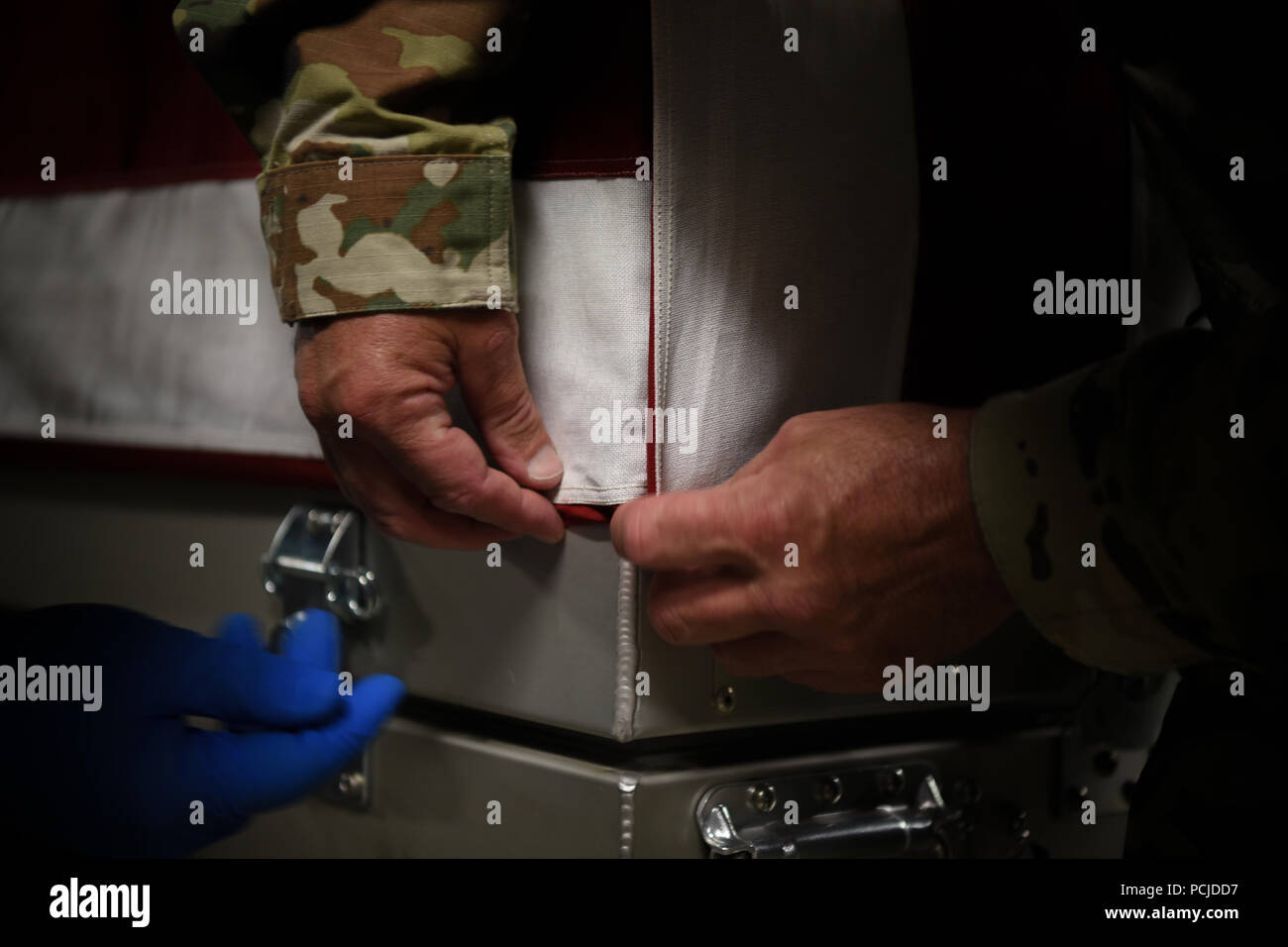 U.S. Army Sgt. 1st Class Eric Feltz, mortuary affairs specialist ...