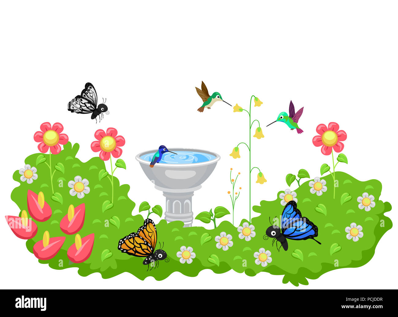 Butterflies And Flowers Clipart