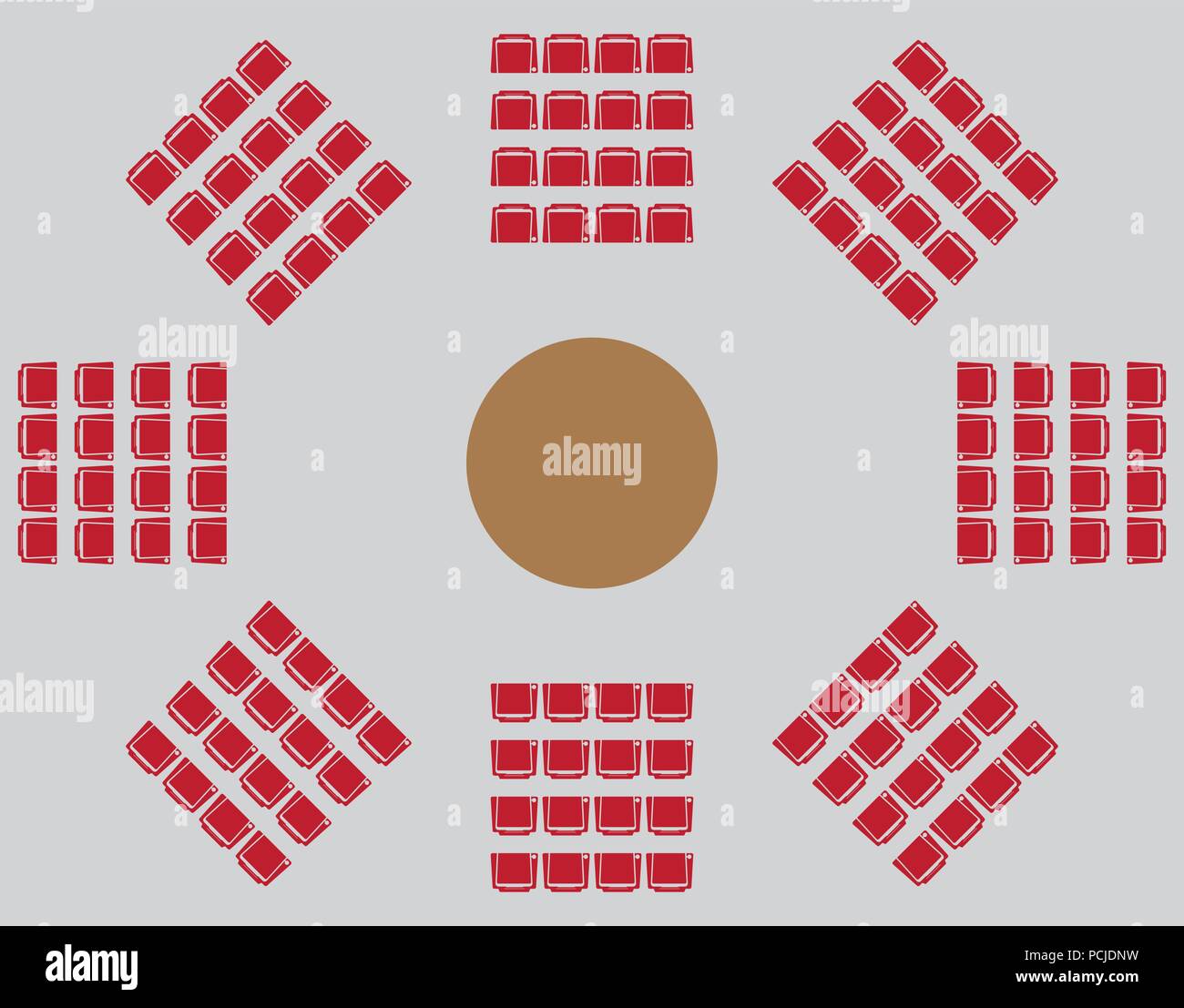 Seats in empty theater auditorium Stock Vector Images - Alamy