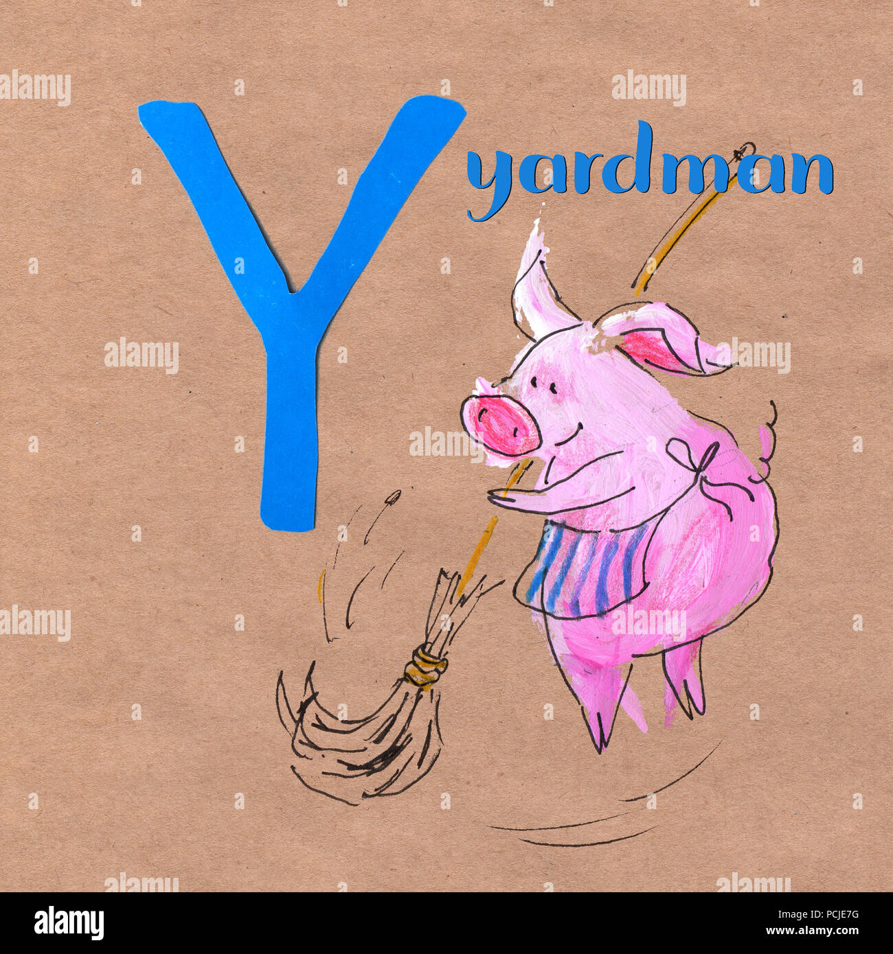 Yardman cartoon hi-res stock photography and images - Alamy