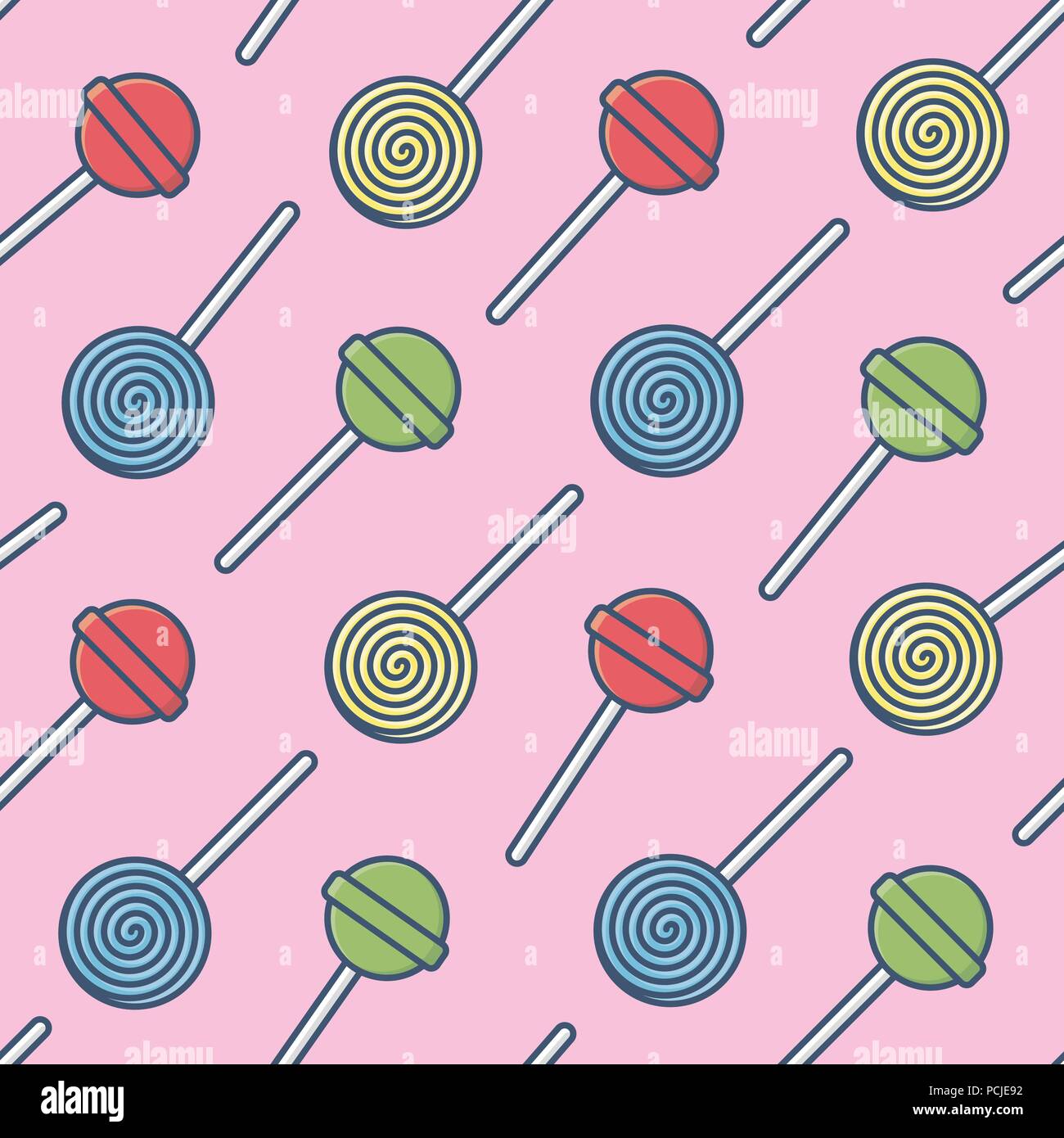 Seamless vector sweets Stock Vector Images - Alamy