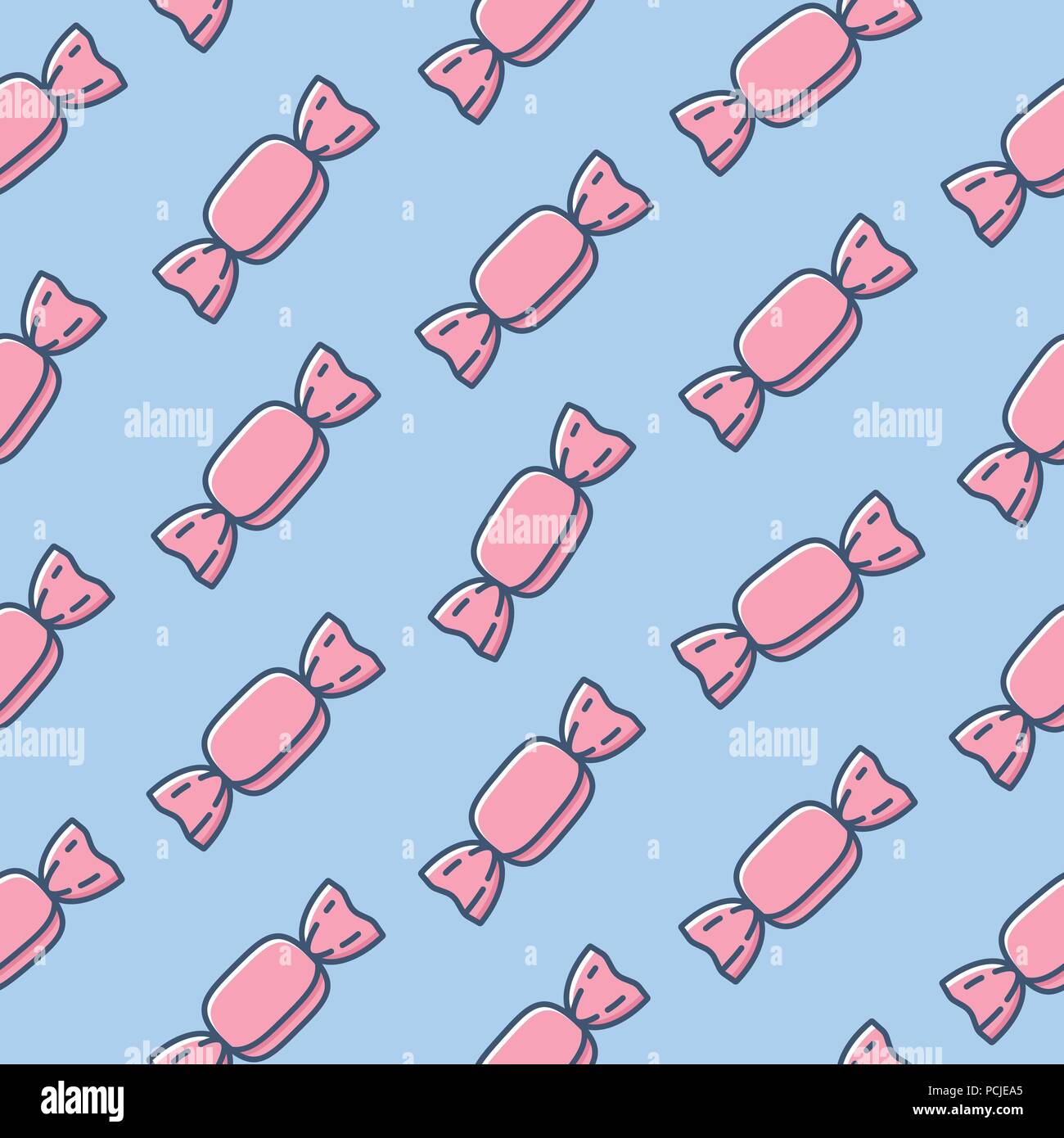 Seamless candy pattern on Stock Vector Images - Alamy