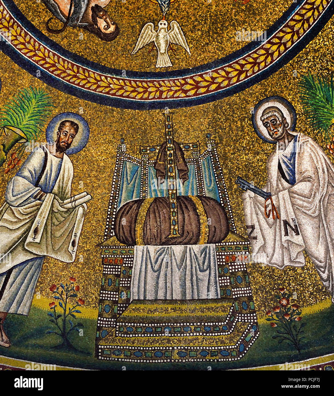 Baptism of Jesus by Saint John the Baptist in the Baptism of Jesus The Arian baptistry in ...