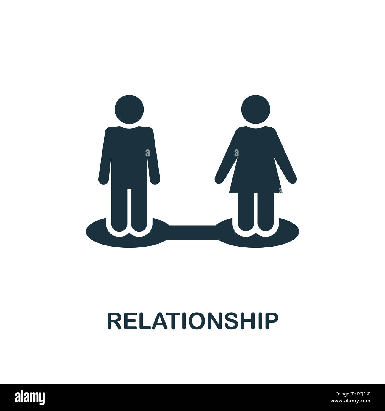 Relationship creative icon. Simple element illustration. Relationship ...