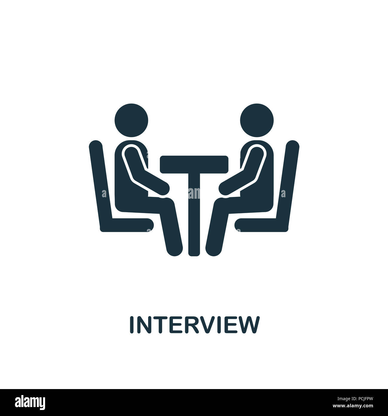 Interview creative icon. Simple element illustration. Interview concept ...