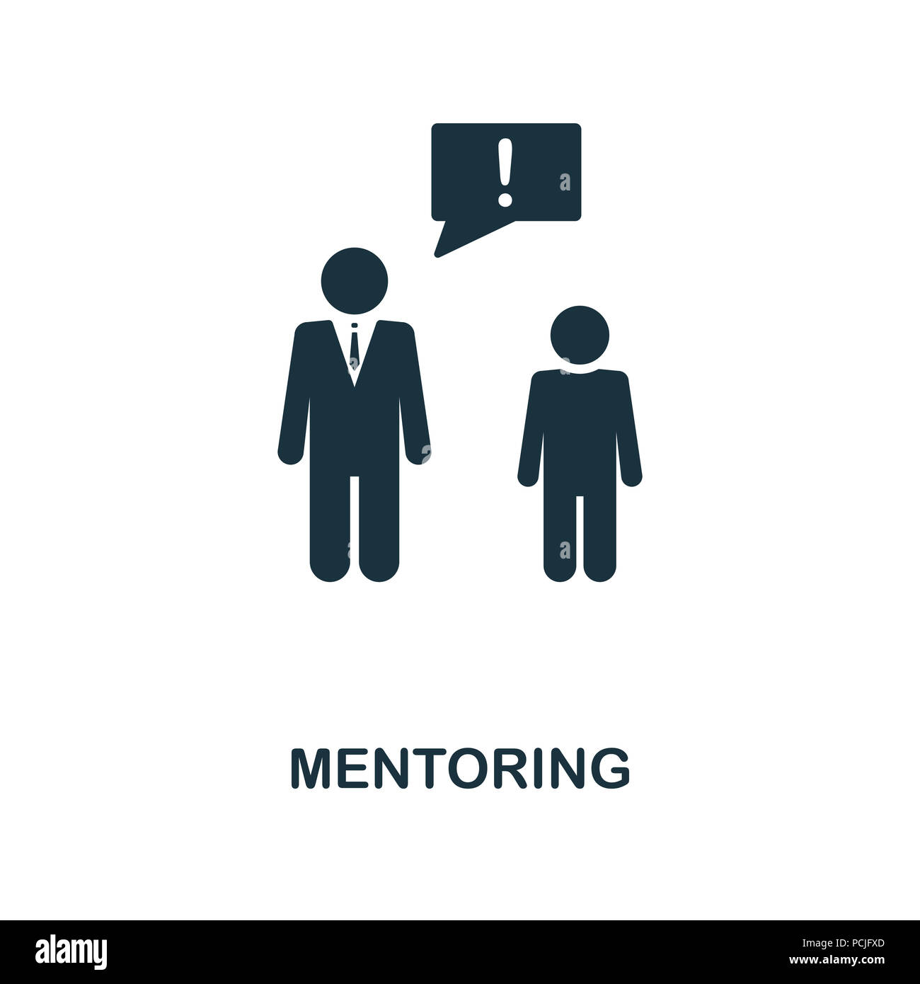 Mentoring creative icon. Simple element illustration. Mentoring concept symbol design from human ...