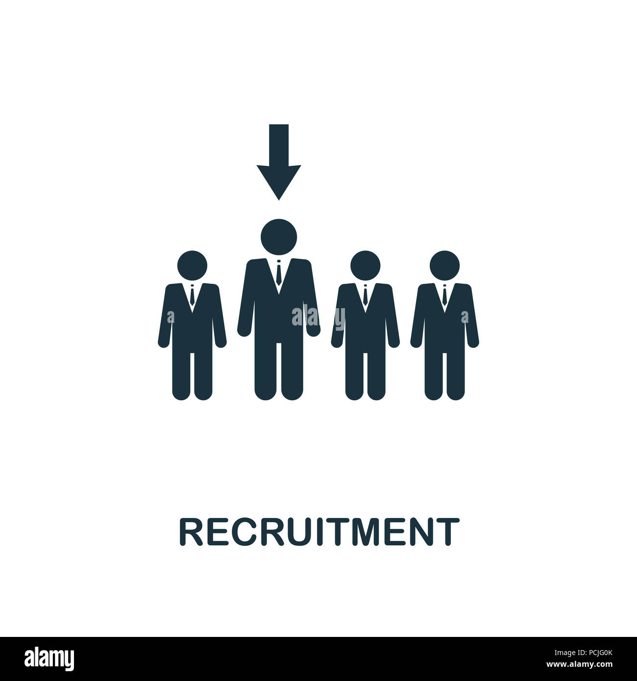 Recruitment creative icon. Simple element illustration. Recruitment ...
