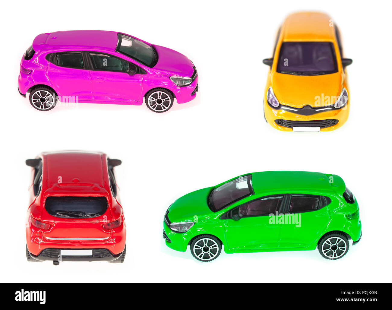 set of toy cars isolated Stock Photo - Alamy