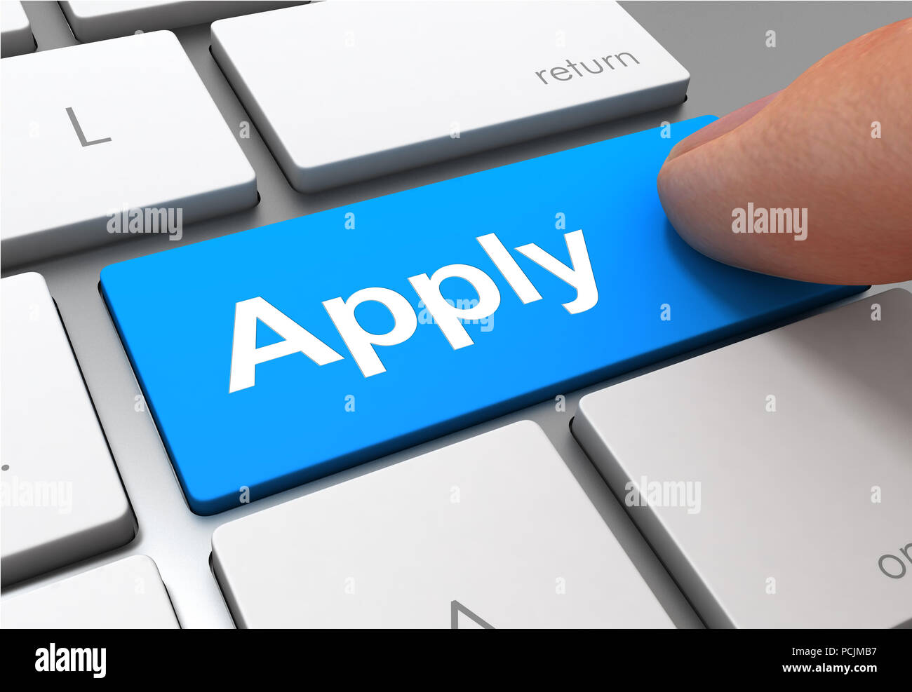 apply button concept 3d illustration Stock Photo - Alamy