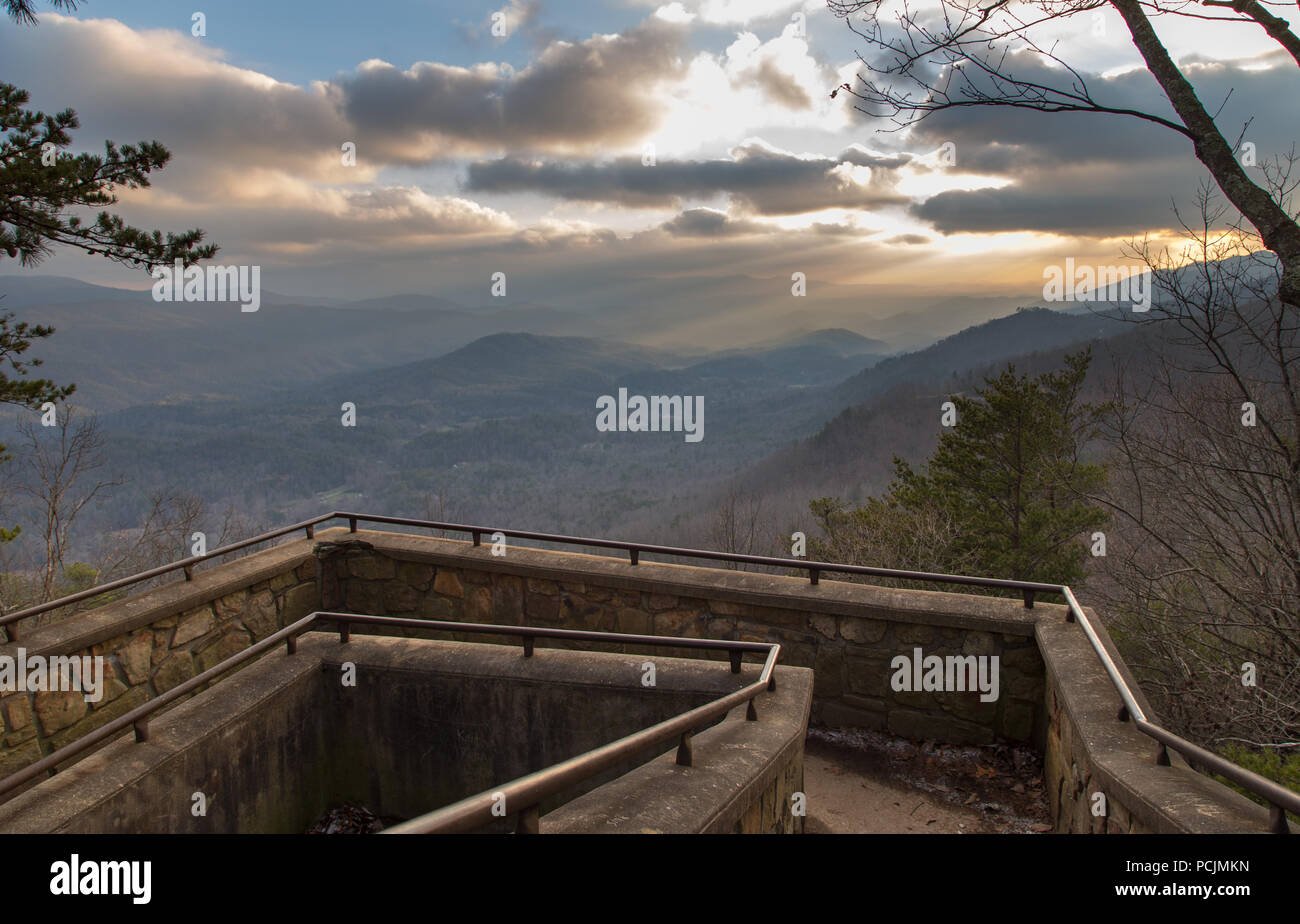 Overlook in Smoky Mountains Stock Photo - Alamy