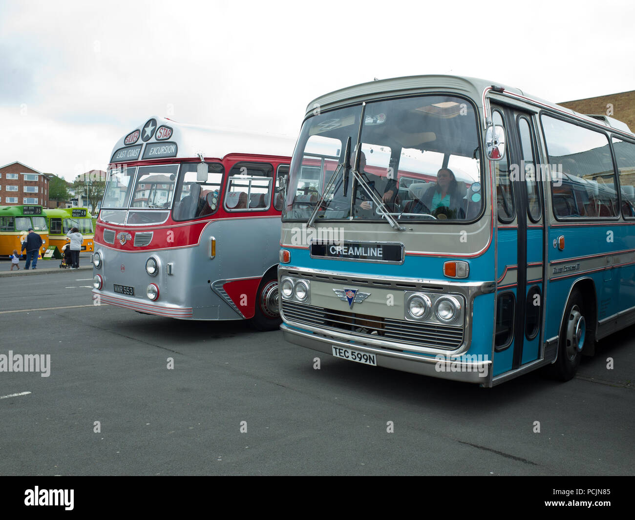 Classic Bus UK Stock Photo - Alamy