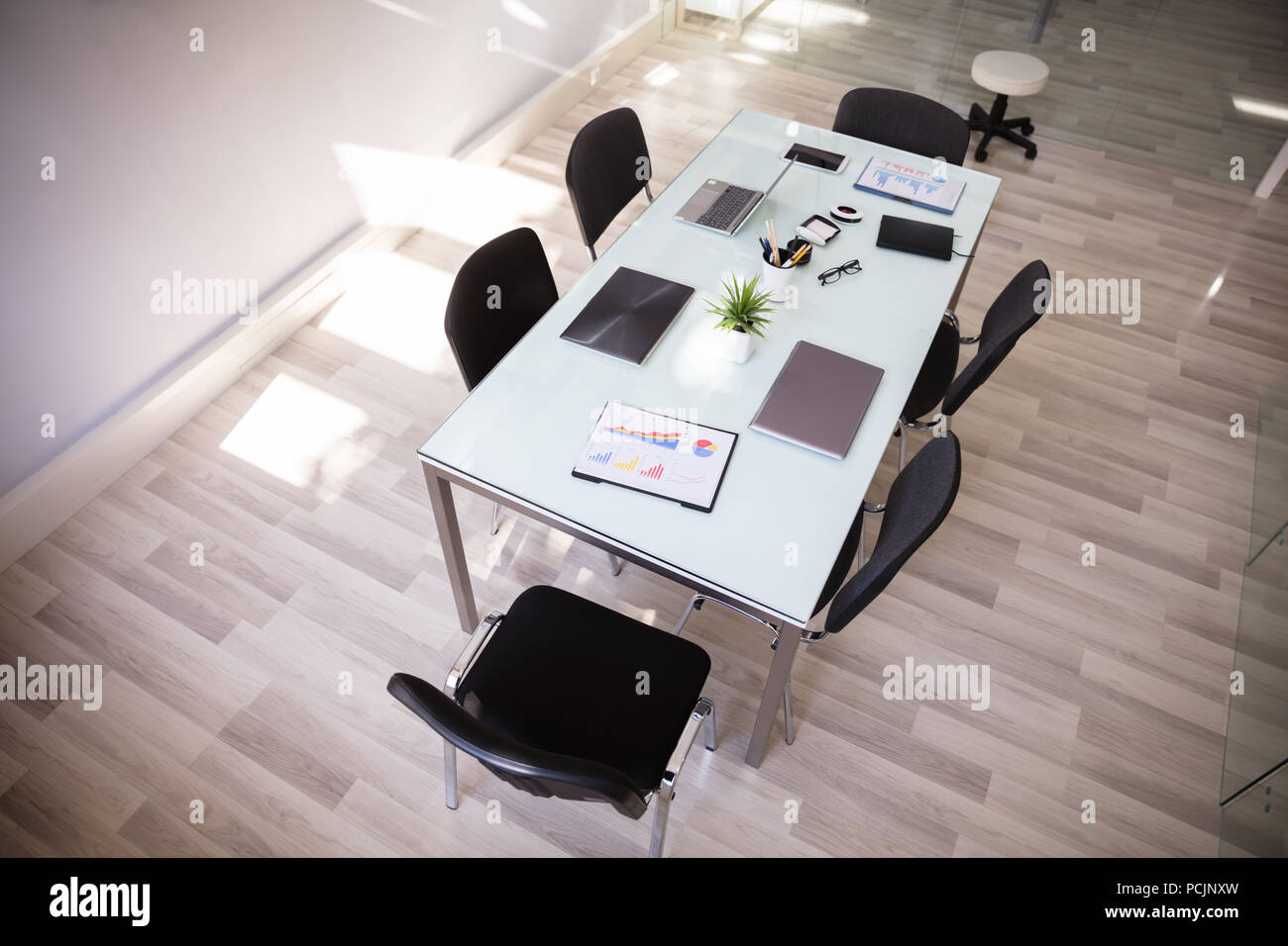 Photo Of Modern Office Interior And Board Room Stock Photo - Alamy