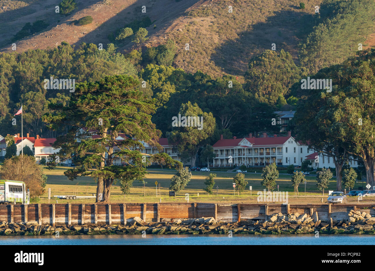 Cavallo Point Lodge in Fort Baker at the Golden Gate Bridge in the ...