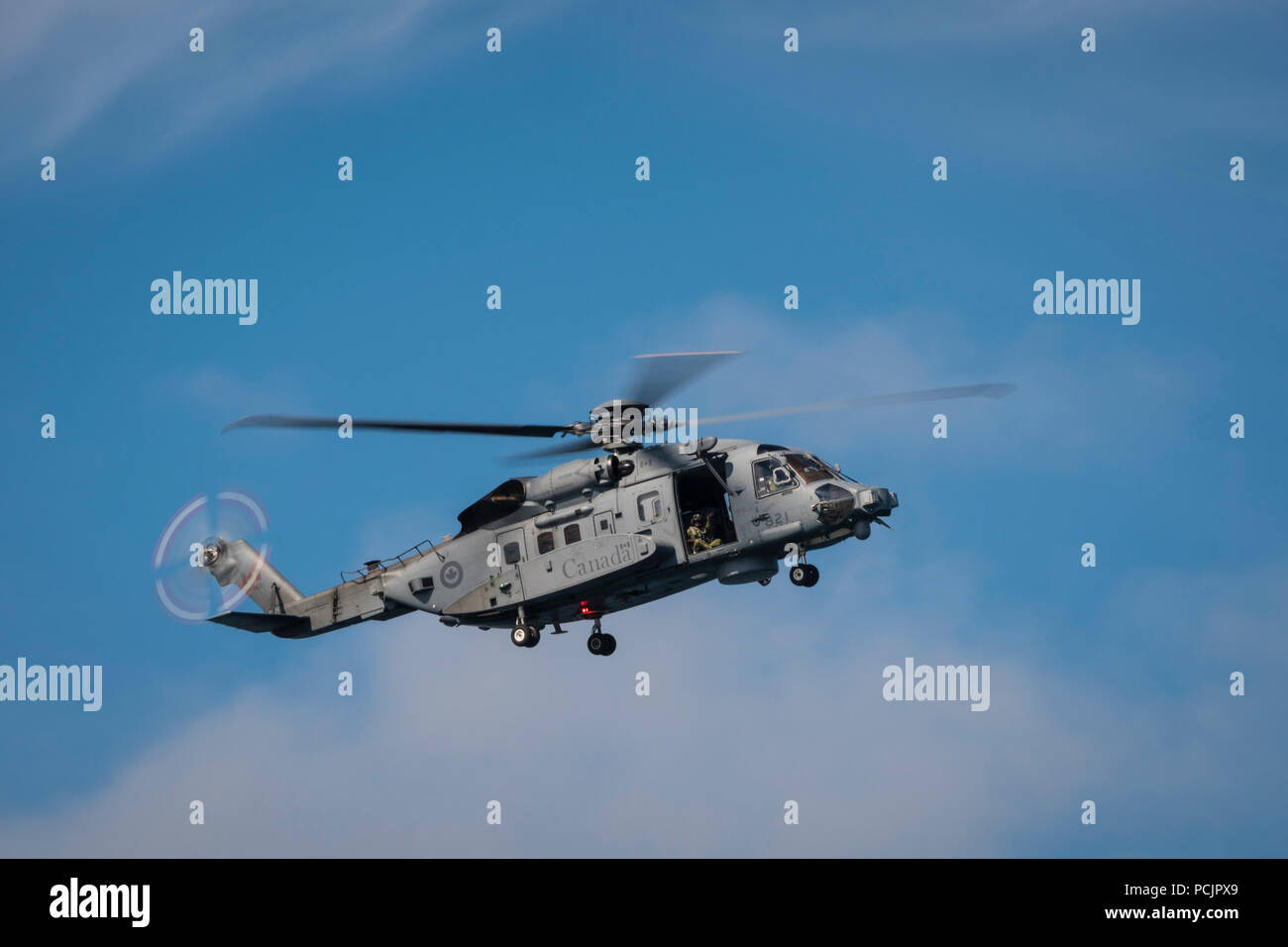 Royal Canadian Air Force Cyclone helicopter which flies from the deck ...