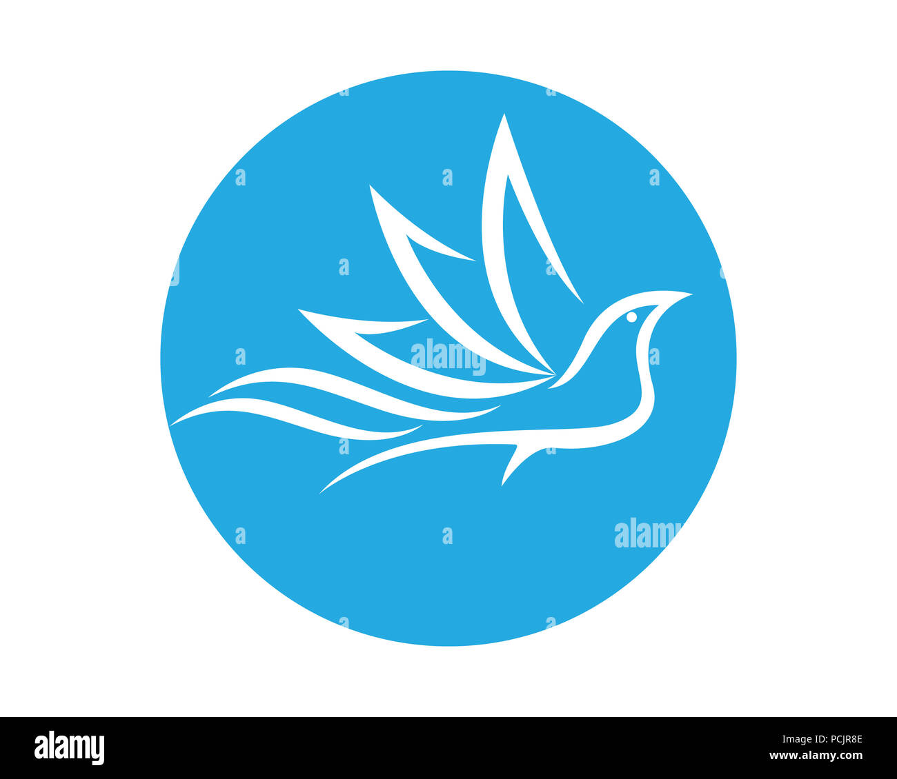 Dove Logo Template vector icon illustration design Stock Photo - Alamy