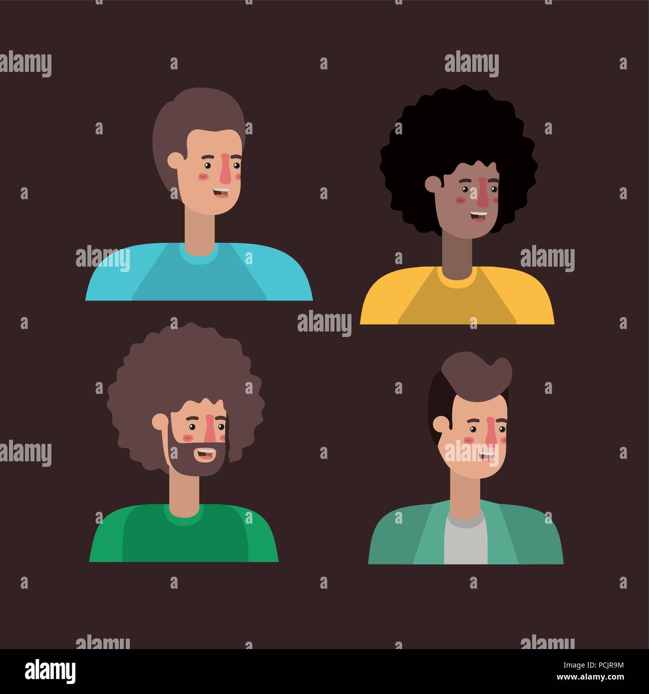 group of men characters Stock Vector Image & Art - Alamy