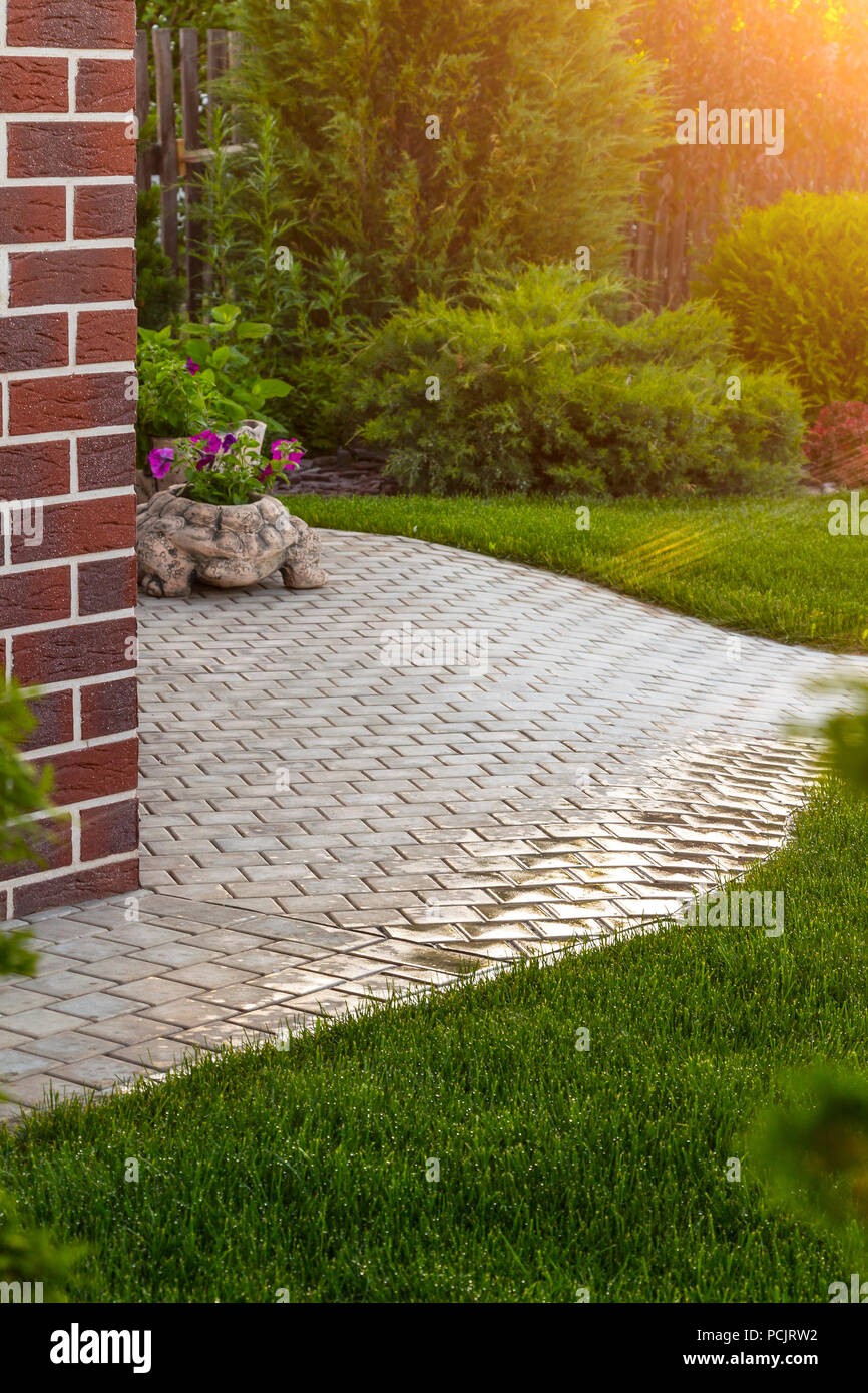 Summer brick luxury daytime hi-res stock photography and images - Alamy