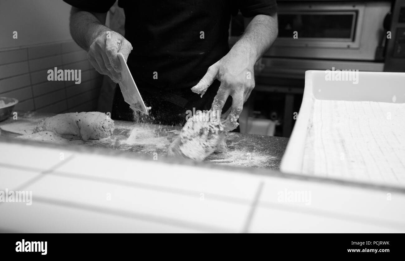 Bread being made at Hawthorn Common cafe in Melbourne Stock Photo - Alamy