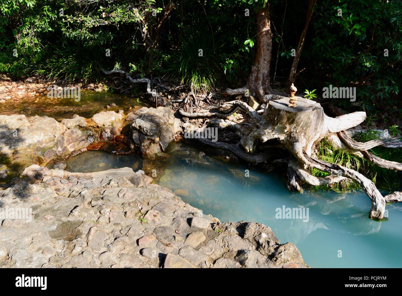 Rock balancing art at Cardwell Spa Pool, Cardwell, Queensland ...