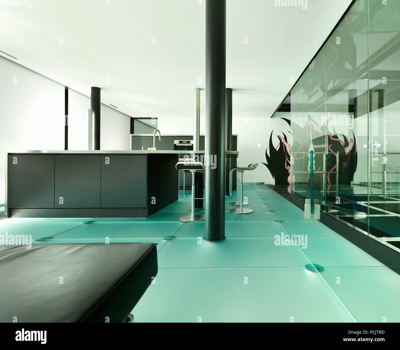 New architecture, loft interior, modern design Stock Photo - Alamy