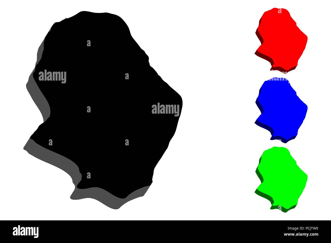 3d topography map ocean Stock Vector Images - Alamy