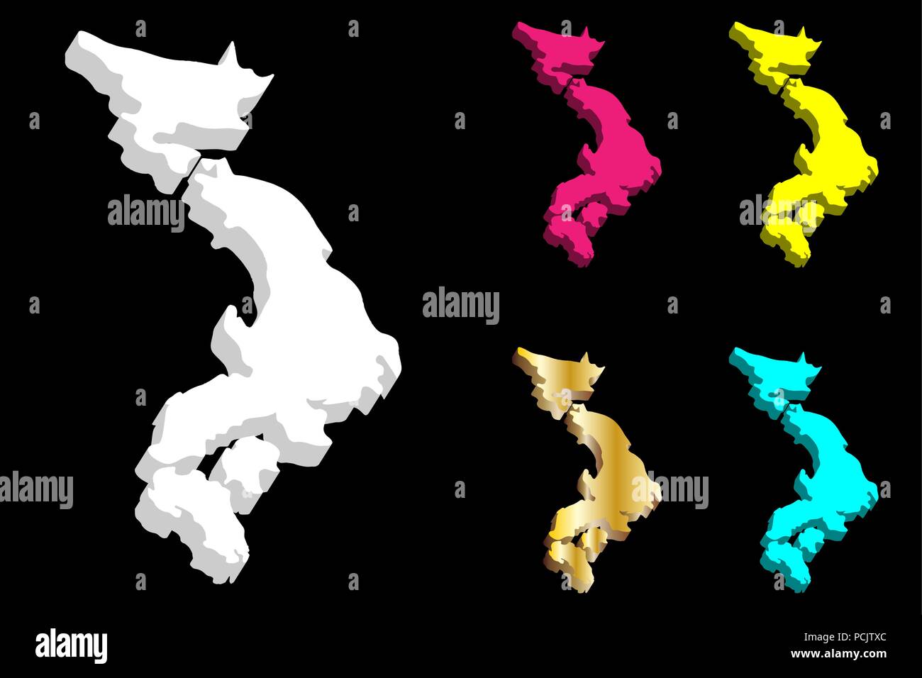 Honshu shikoku Stock Vector Images - Alamy